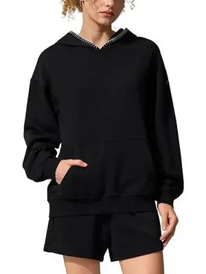 Lilysilk Seamflow Douceur Hoodie - Black