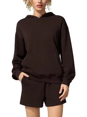 Lilysilk Seamflow Douceur Hoodie - Espresso