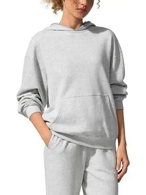 Lilysilk Seamflow Douceur Hoodie - Heather-grey