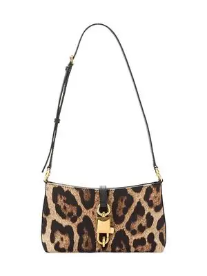 Dolce & Gabbana Leopard Print Shoulder Bag - Leopard/black