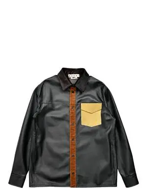 Marni Leather Shirt - Black