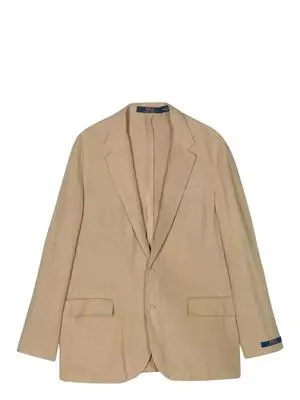 Polo Ralph Lauren Single-breasted Linen Blazer - Neutrals