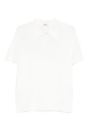 Sandro Short-sleeve Knitted Polo Shirt - White