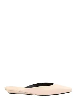 Loulou De Saison Diane Square-toe Mules - Neutrals