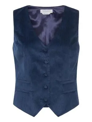 Gabriela Hearst Corduroy Vest - Electric Navy