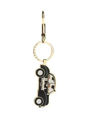 Harrods Metal Cab Keyring - Black