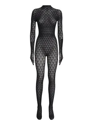 Wolford Mermaid Net Catsuit - Black