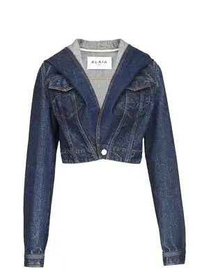 ALAÏA ALAÏA Hooded Denim Jacket
