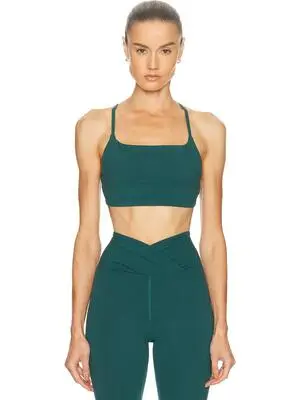 Year Of Ours Stretch Bralette In Green - Deep Pine