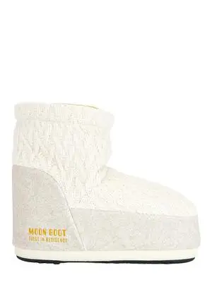 Moon Boot X Guest In Residence Icon Low Suede Beads Boots - White Sand