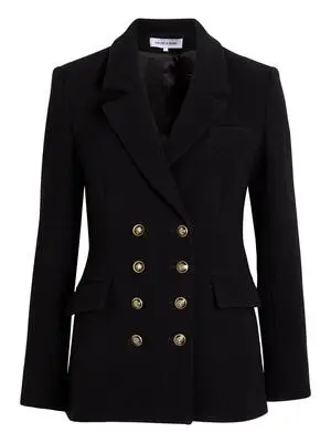 VERONICA BEARD Claude Dickey Double-Breasted Stretch-Wool Blazer