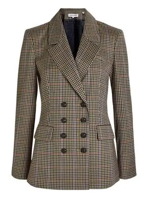 VERONICA BEARD Veronica Beard Claude Dicky Plaid Stretch-Wool Blazer