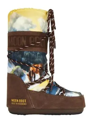 Moon Boot X Guest In Residence Icon High Postcard Boots - Cocoa