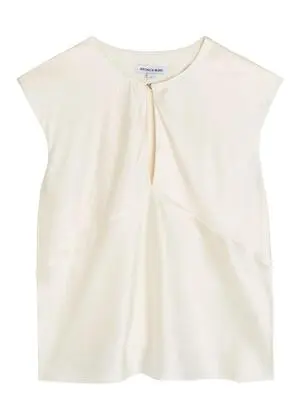 VERONICA BEARD Sparrow Silk-Blend Top