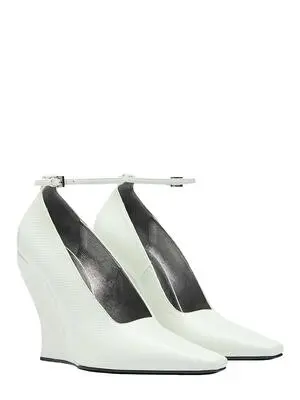 Alaïa Wedge Pumps - Vert Pale