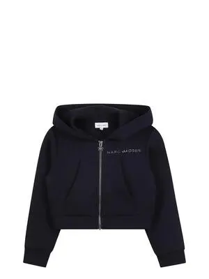Marc Jacobs Hooded Full Zip Sweatshirt - Blue