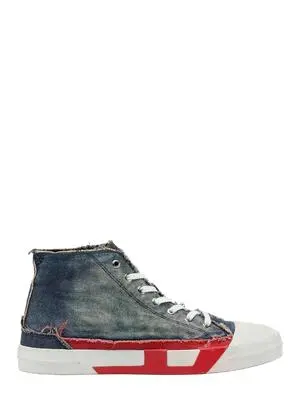 DIESEL® S-d-verse Mid Ii Frayed High-top Sneakers - Blue