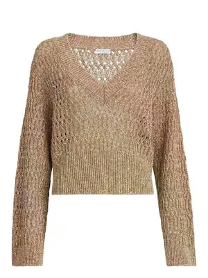 Brunello Cucinelli V-neck Pullover - Neutrals