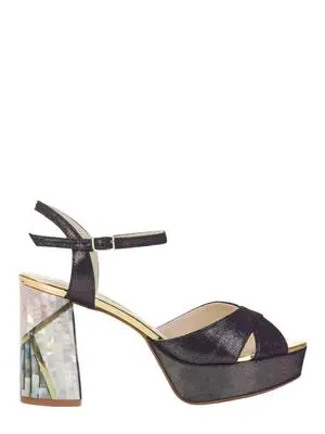 FREYA ROSE Zahra Ankle-strap Heeled Sandals - Black