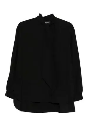 Emporio Armani Tie-neck Blouse - Black