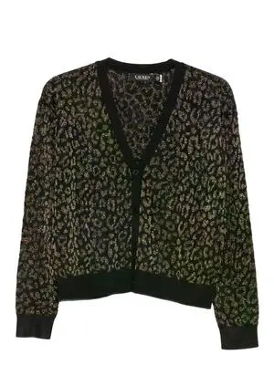 Ralph Lauren Animal-patterned Cardigan - Black
