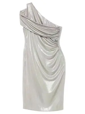 Ralph Lauren One-shoulder Mini Dress - Silver