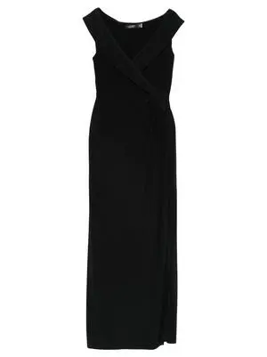 Ralph Lauren Crossover Knot Dress - Black