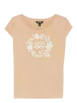 Ralph Lauren Floral-embroidered Top - Neutrals