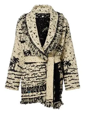 ALANUI Ocean Whispers Fringed Wool-Blend Cardigan