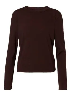 Velvet By Graham & Spencer Susanna Cotton Jersey T-shirt - Brown