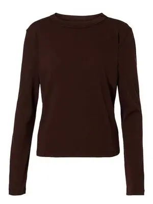 Velvet By Graham & Spencer Susanna Cotton Jersey T-shirt - Brown