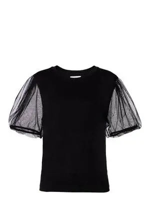 Velvet By Graham & Spencer Justine Cotton Top - Black