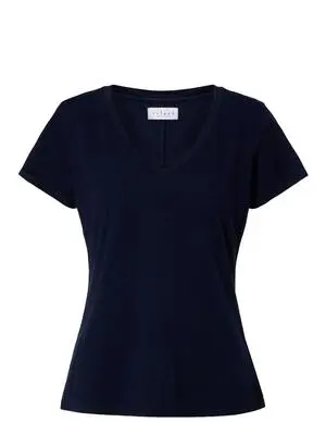 Velvet By Graham & Spencer Lilith Cotton T-shirt - Blue