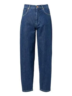 Max Mara Masia High-rise Barrel-leg Jeans - Blue