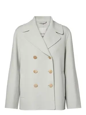 Max Mara Margot Double-breasted Virgin Wool Jacket - Green