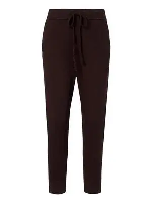 NILI LOTAN Nolan Cotton Sweatpants Brown