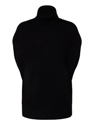 TOTEME Wool-blend Rollneck Top - Black