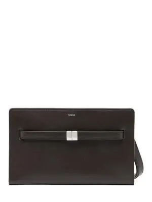 TOTEME Leather Crossbody Bag - Brown