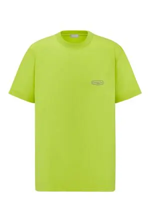 Dior Cd Box T-shirt, Relaxed Fit - Green Cotton Jersey