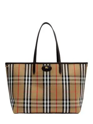 Burberry Reversible Medium Leather Tote Bag - Brown