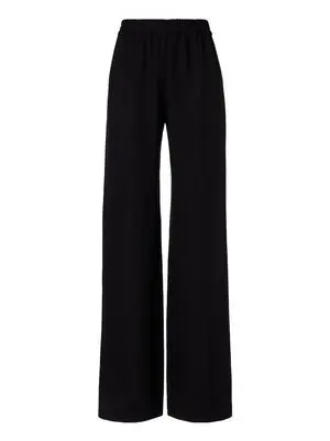 Valentino Garavani Cady Couture Wide-leg Silk Pants - Black