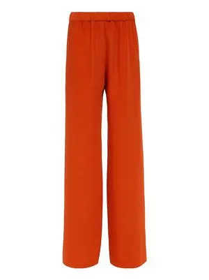 Valentino Garavani Cady Couture Wide-leg Silk Pants - Orange
