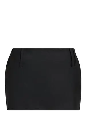 TONYWACK Wool Mini Skirt - Black