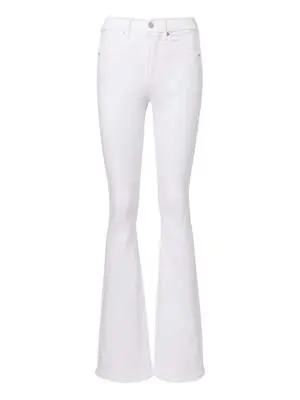Veronica Beard Beverly High-rise Flared Jeans - White