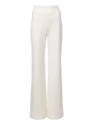 Veronica Beard Kalinda High-rise Wide-leg Pants - White