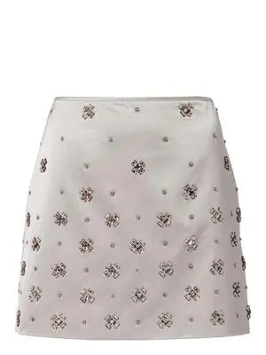 VERONICA BEARD Olenna Embellished Miniskirt
