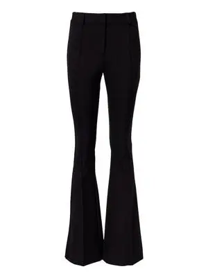 Veronica Beard Hibiscus High-rise Flared Pants - Black