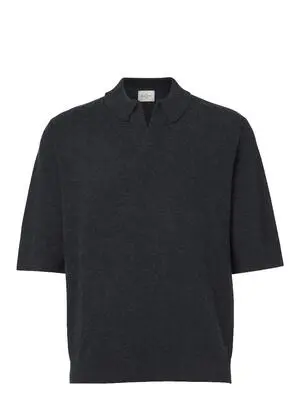 Le Kasha Bale Cashmere Polo Sweater - Grey