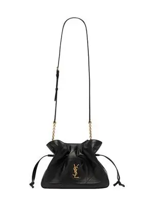 Saint Laurent Jamie Small Leather Shoulder Bag - Black
