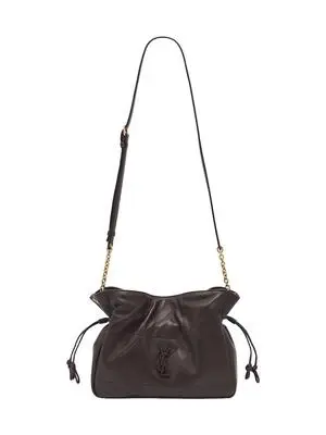 Saint Laurent Jamie Small Leather Shoulder Bag - Brown